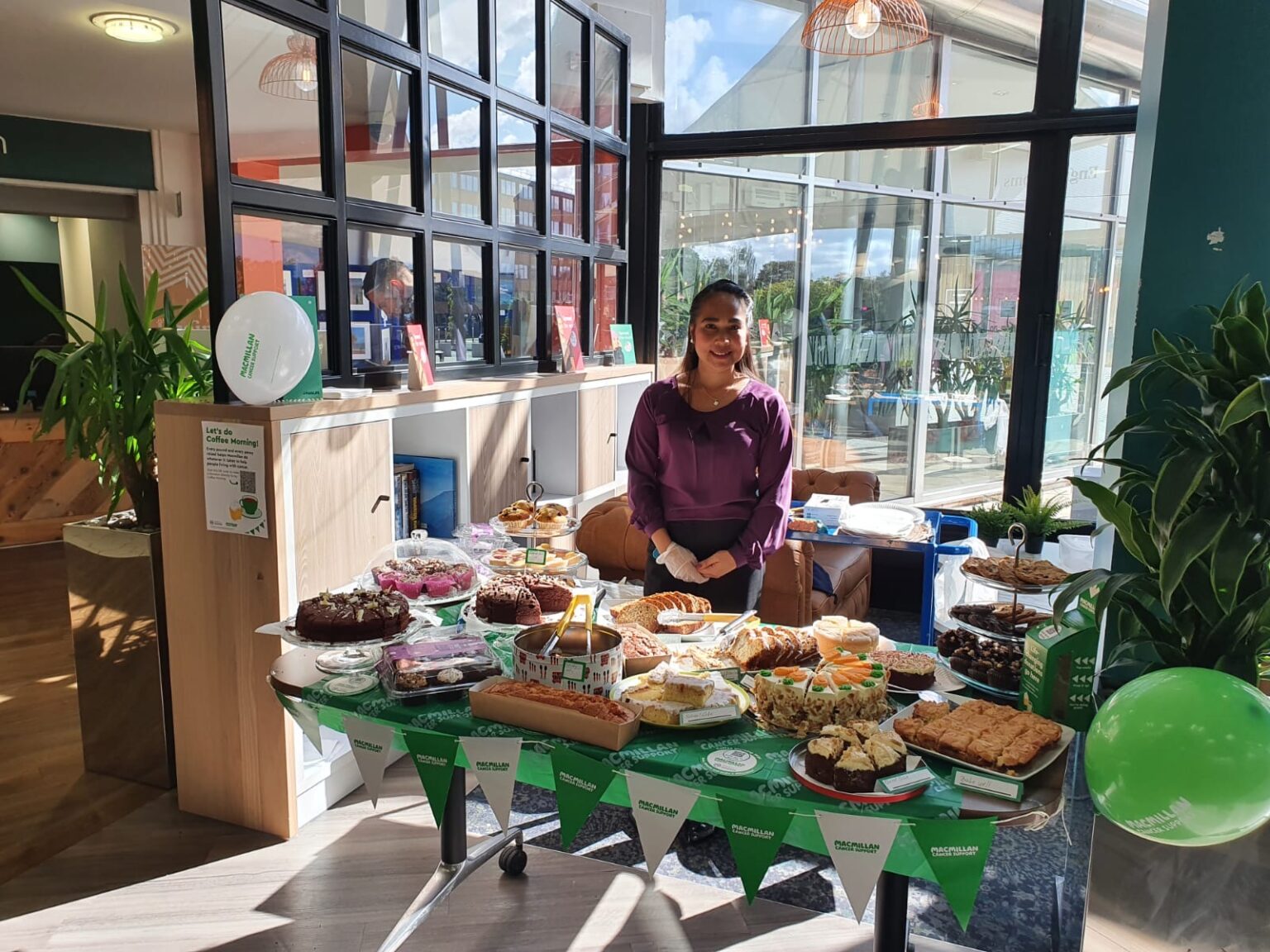 Macmillan Cake Sale Success - Birchwood Park